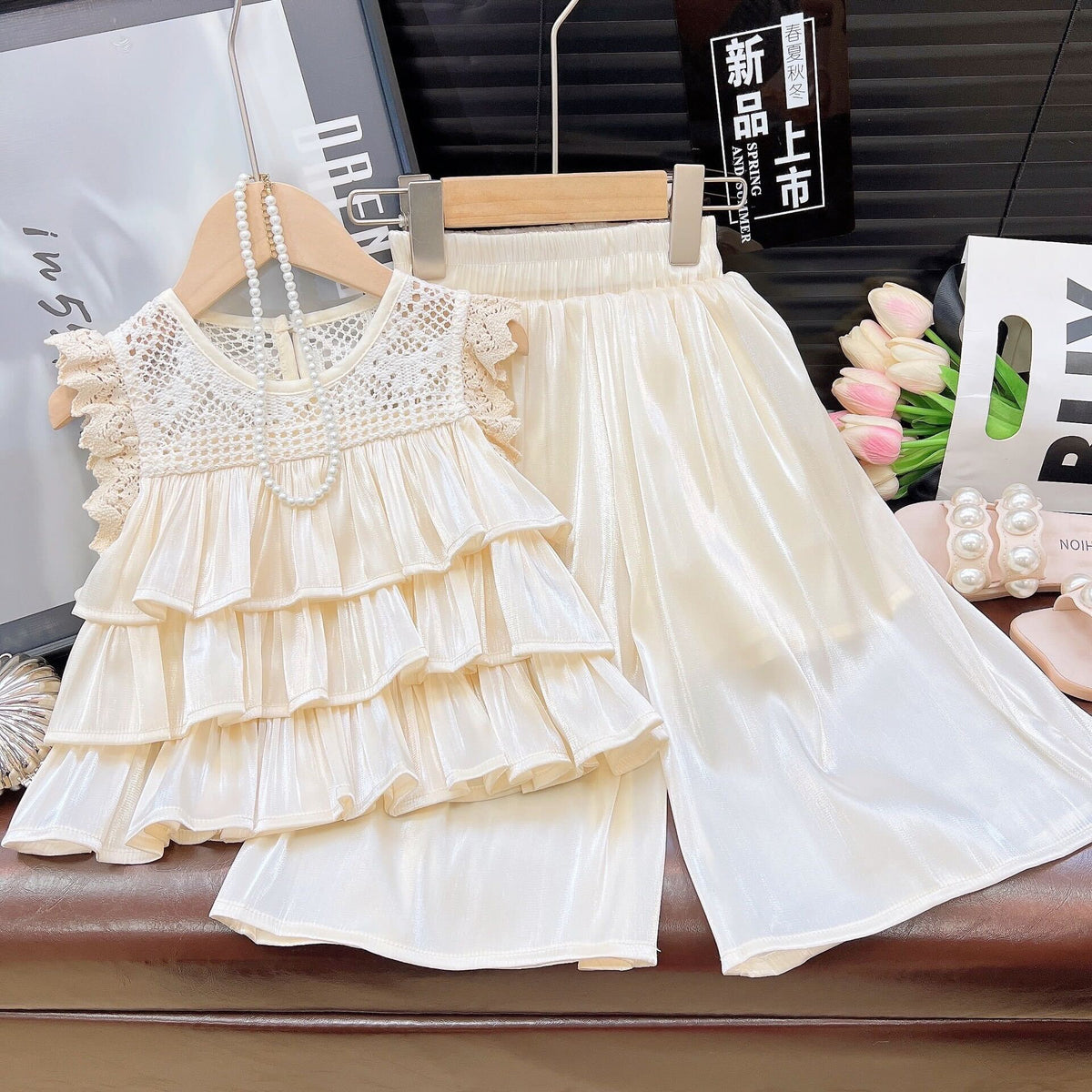 Frilled top and pallazo set – BabyMonk